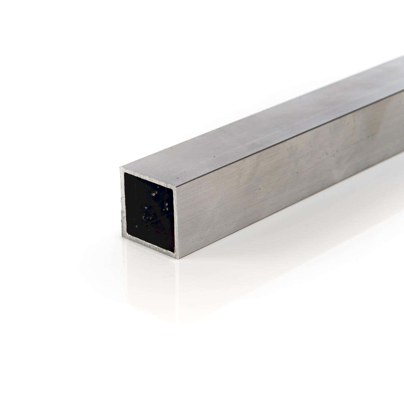 50.8mm x 50.8mm x 1.6mm 2 x 2 x 16swg Aluminium Box Section